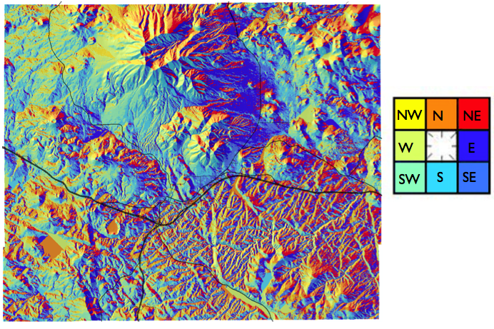 Solar Orientation Map - Garden in Flagstaff